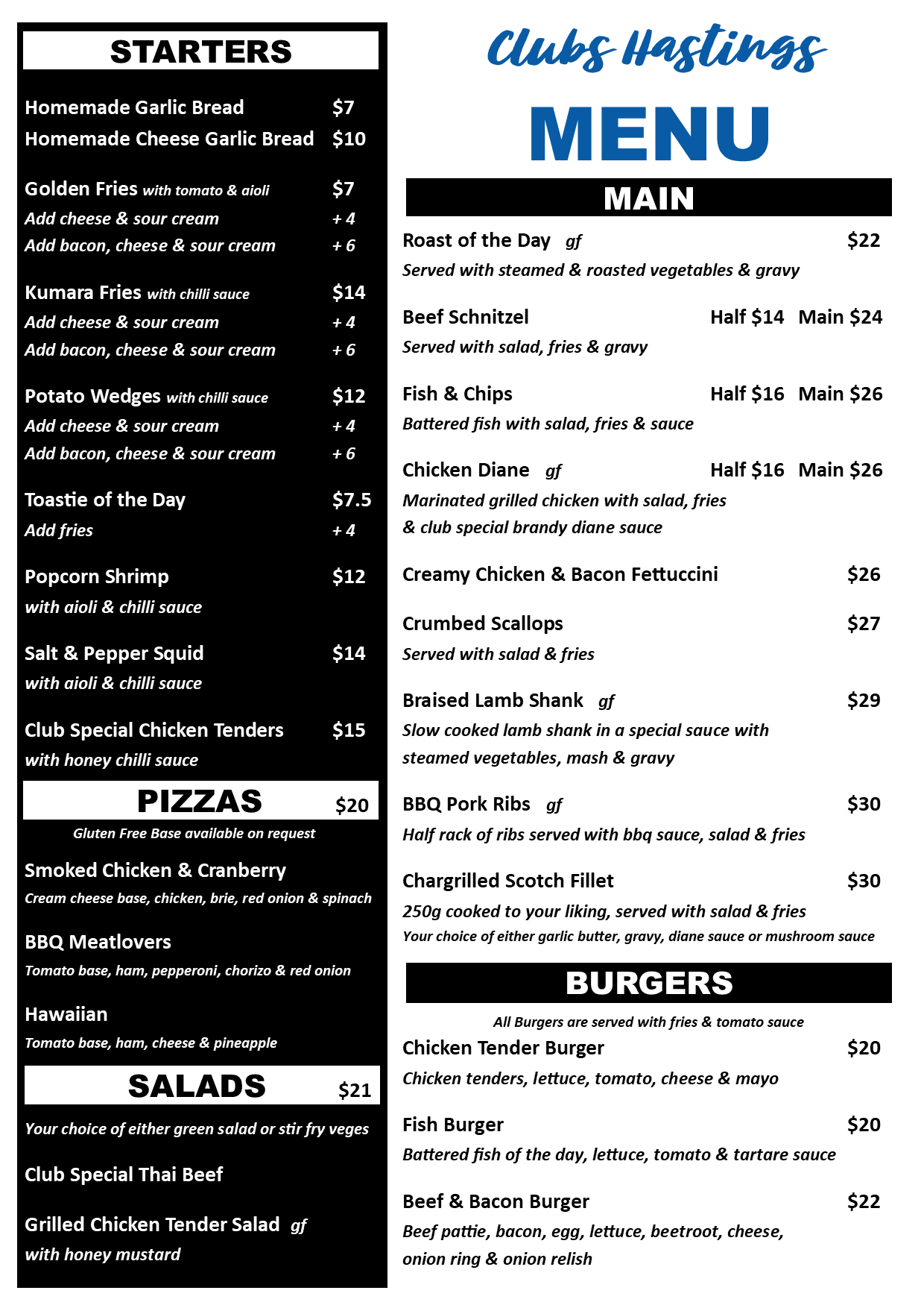 Family Restaurant, Lunch, Dinner| Clubs Hastings